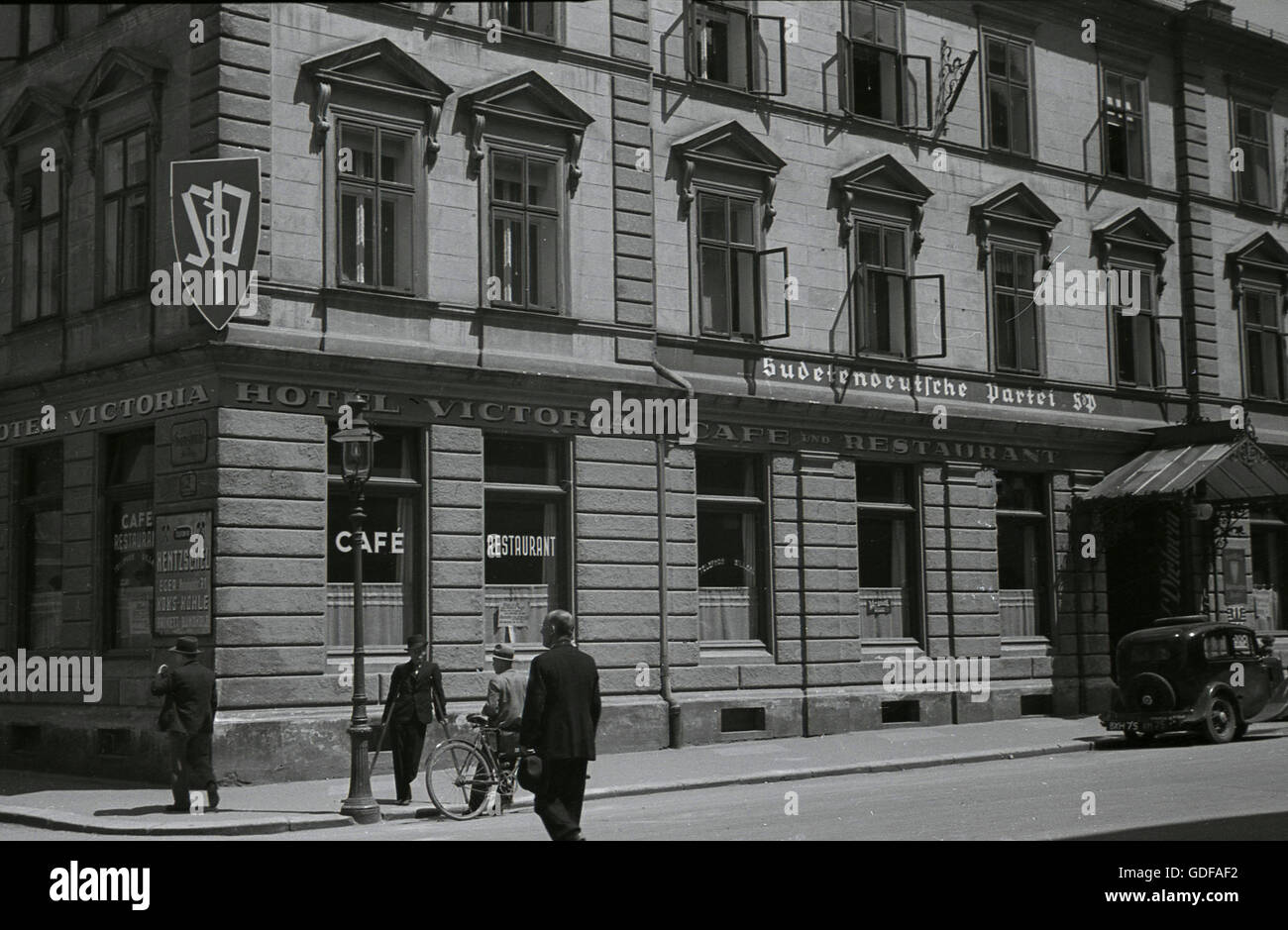 1930s, historical the headquarters of the Sudeten Geman Party (SdP ...