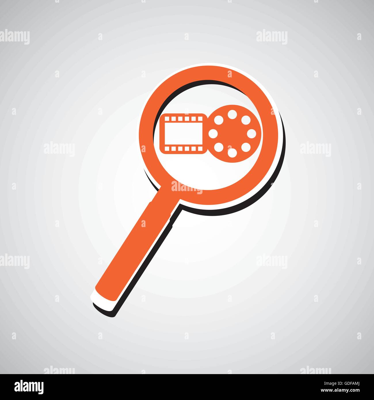 cinema film roll Stock Vector Image & Art - Alamy