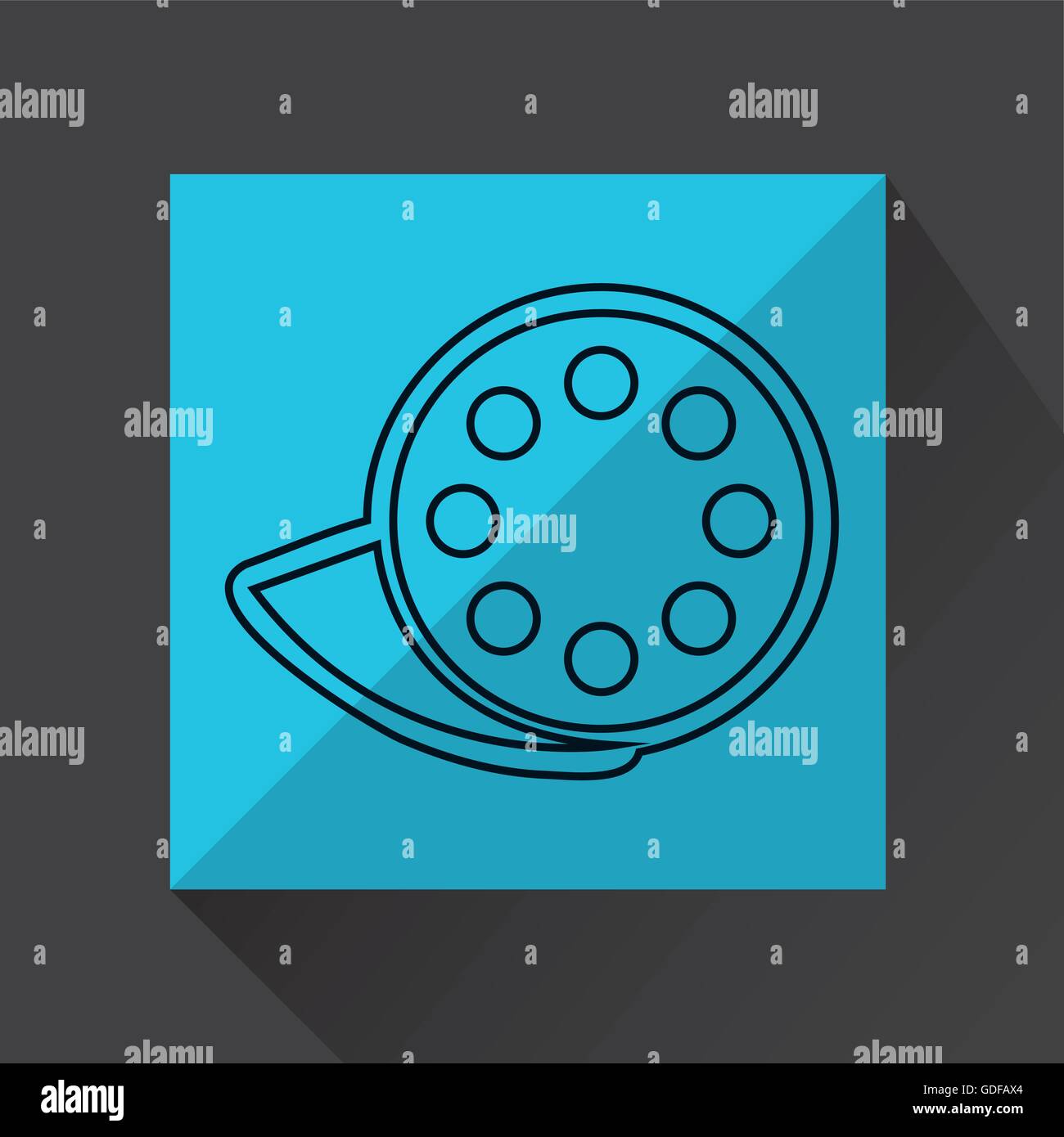 cinema film roll Stock Vector Image & Art - Alamy