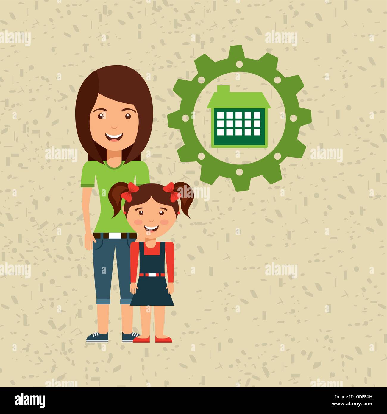 ecological family design Stock Vector Image & Art - Alamy
