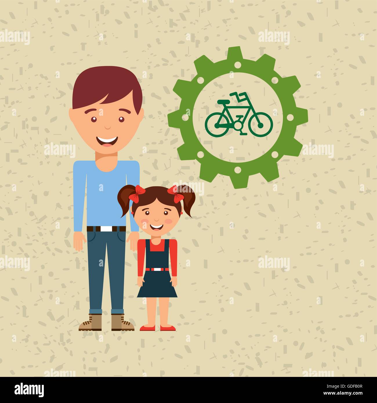 ecological family design Stock Vector Image & Art - Alamy
