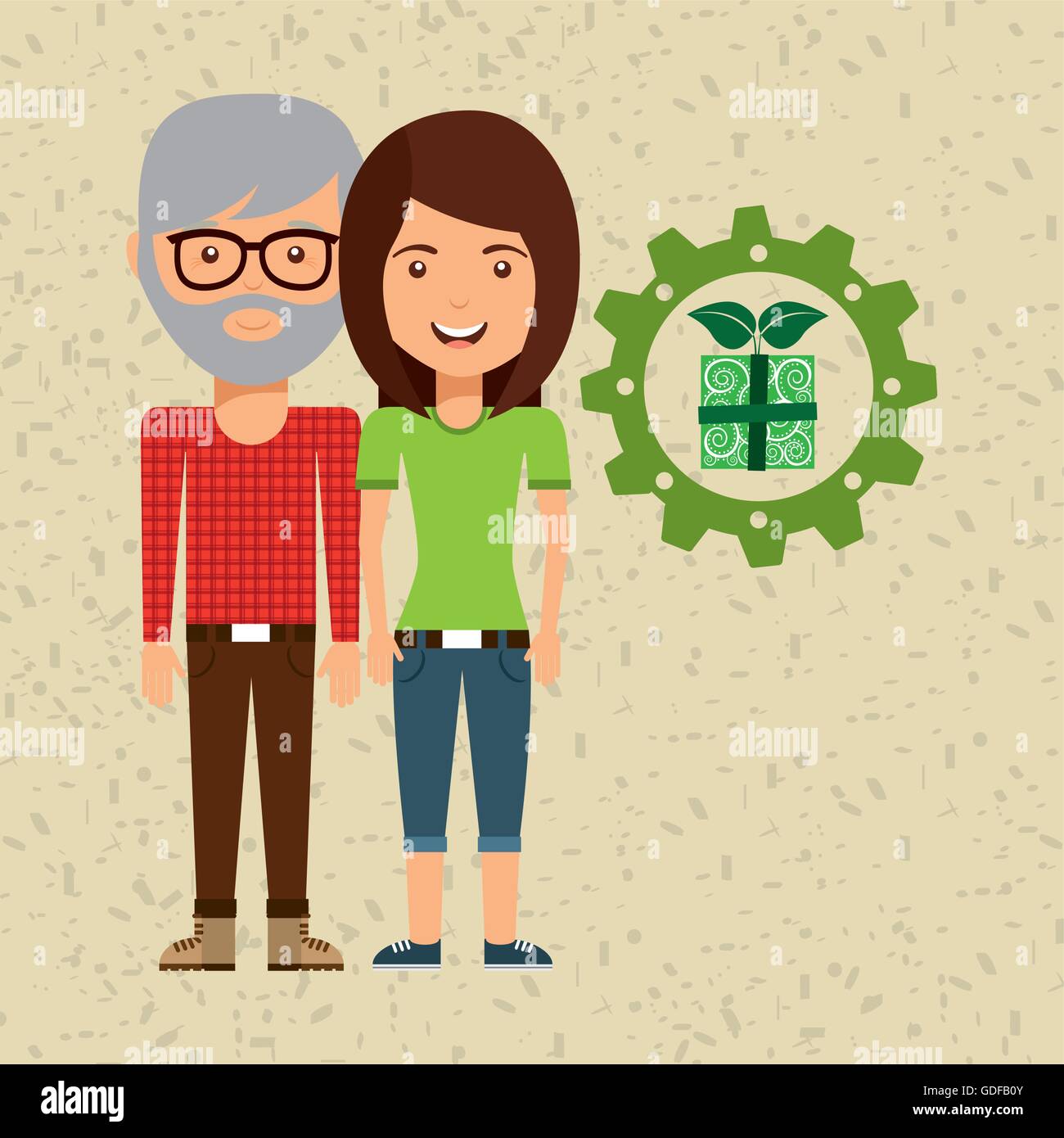 ecological family design Stock Vector Image & Art - Alamy