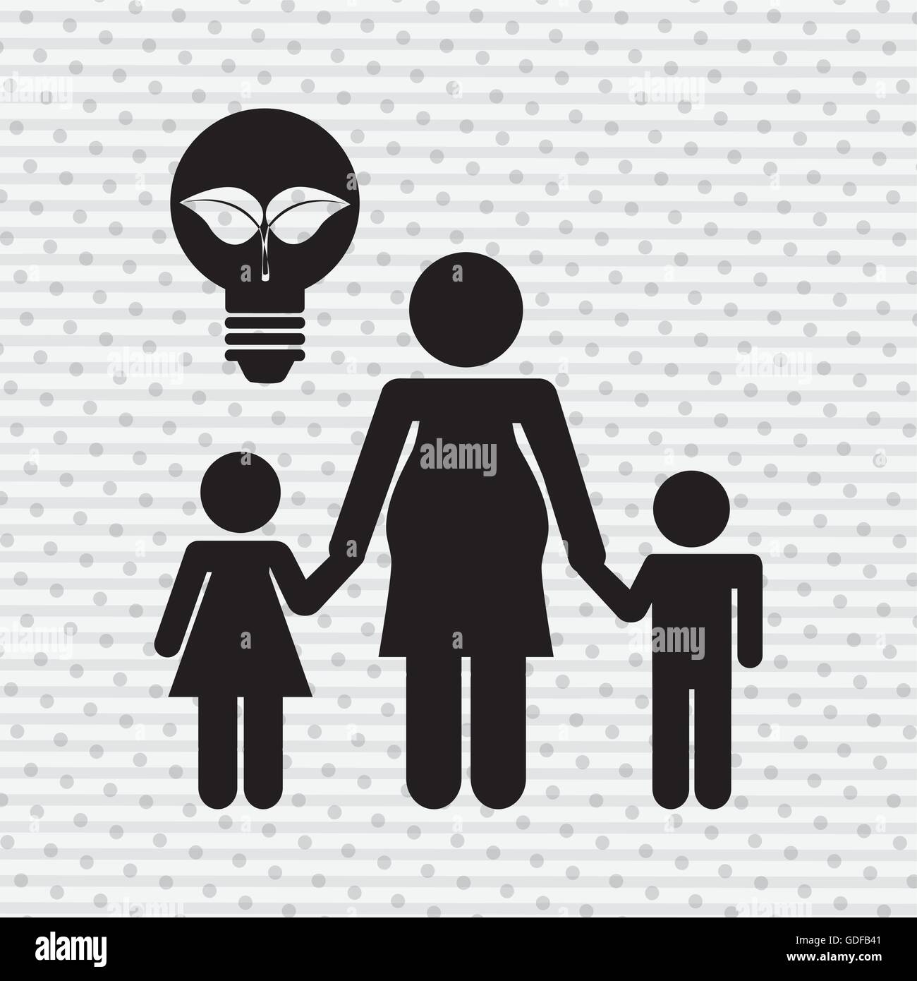 ecological family design Stock Vector Image & Art - Alamy