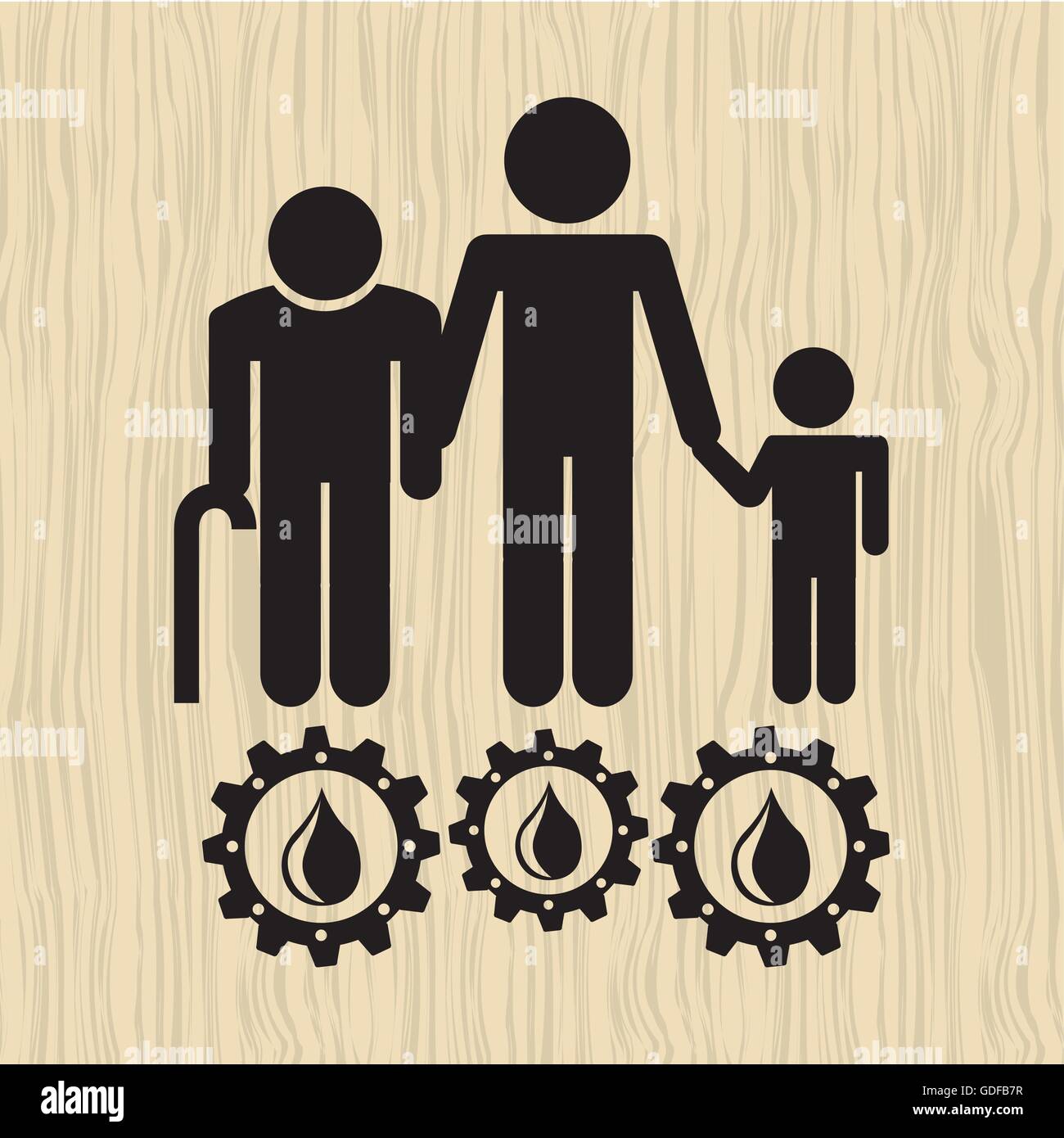 ecological family design Stock Vector Image & Art - Alamy