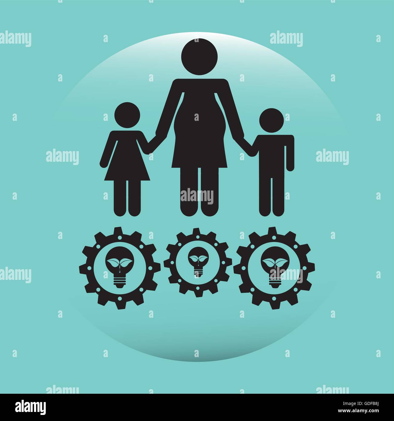 ecological family design Stock Vector Image & Art - Alamy