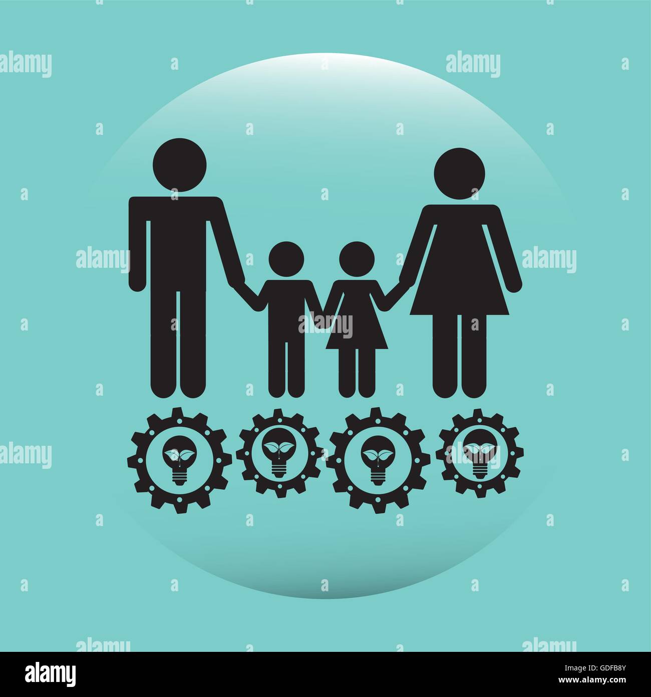 ecological family design Stock Vector Image & Art - Alamy