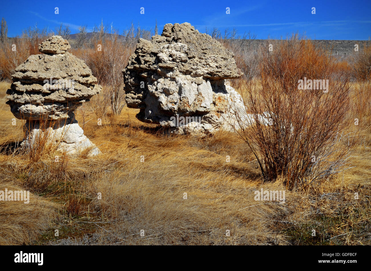 Tufa formations at Mono Lake Stock Photo - Alamy
