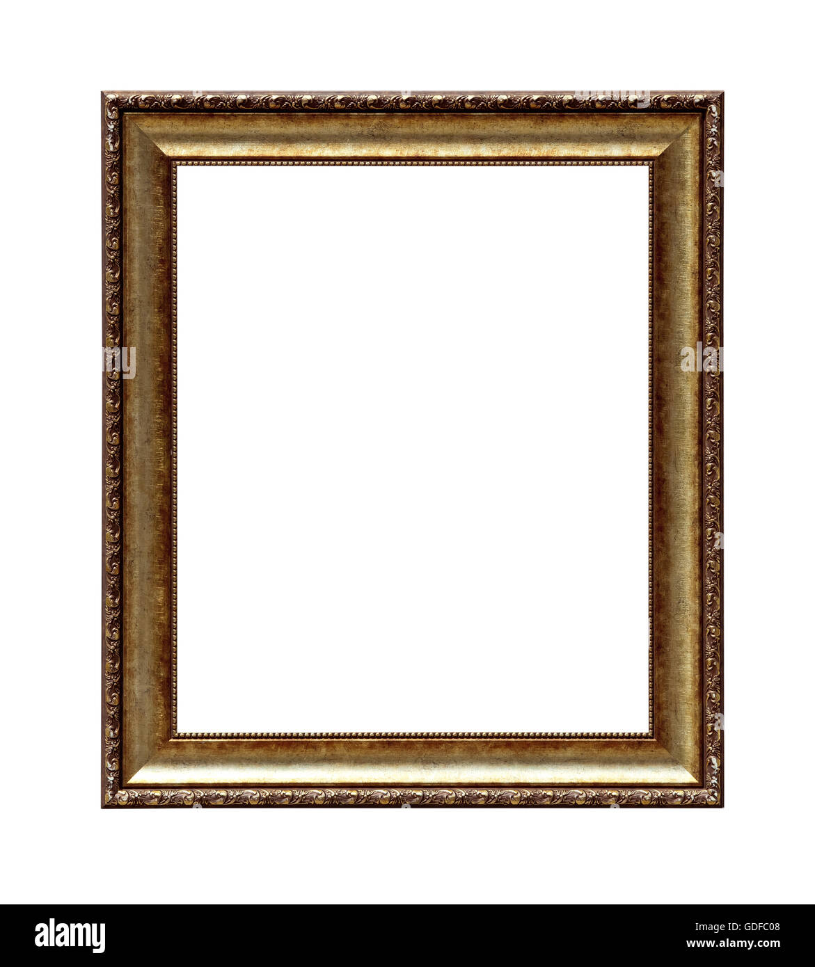 Golden classic painting canvas frame Stock Photo - Alamy