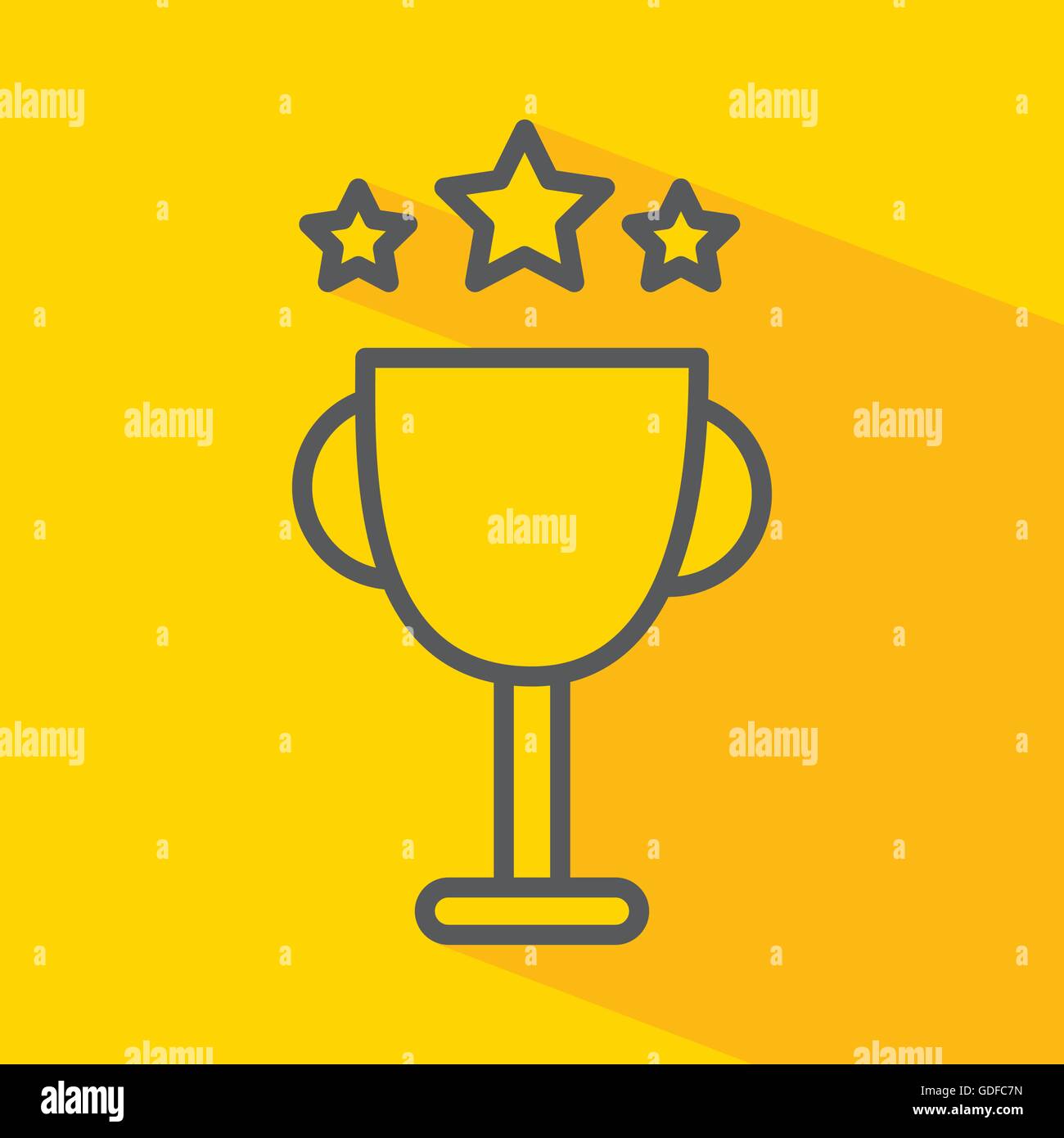 trophy with stars isolated icon design Stock Vector Image & Art - Alamy