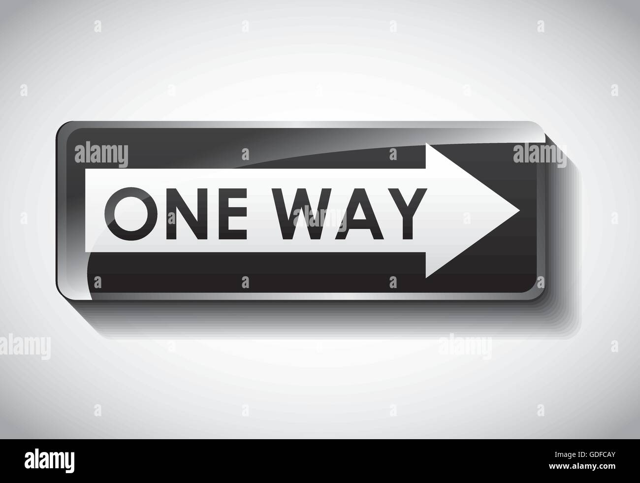one way signal Stock Vector Image & Art - Alamy