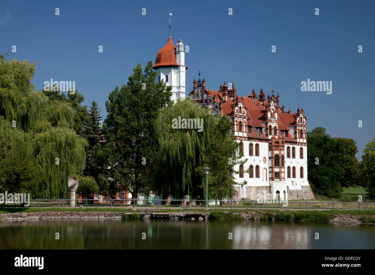 Schloss Basedow Castle, Mecklenburg Switzerland, Mecklenburg-Western ...