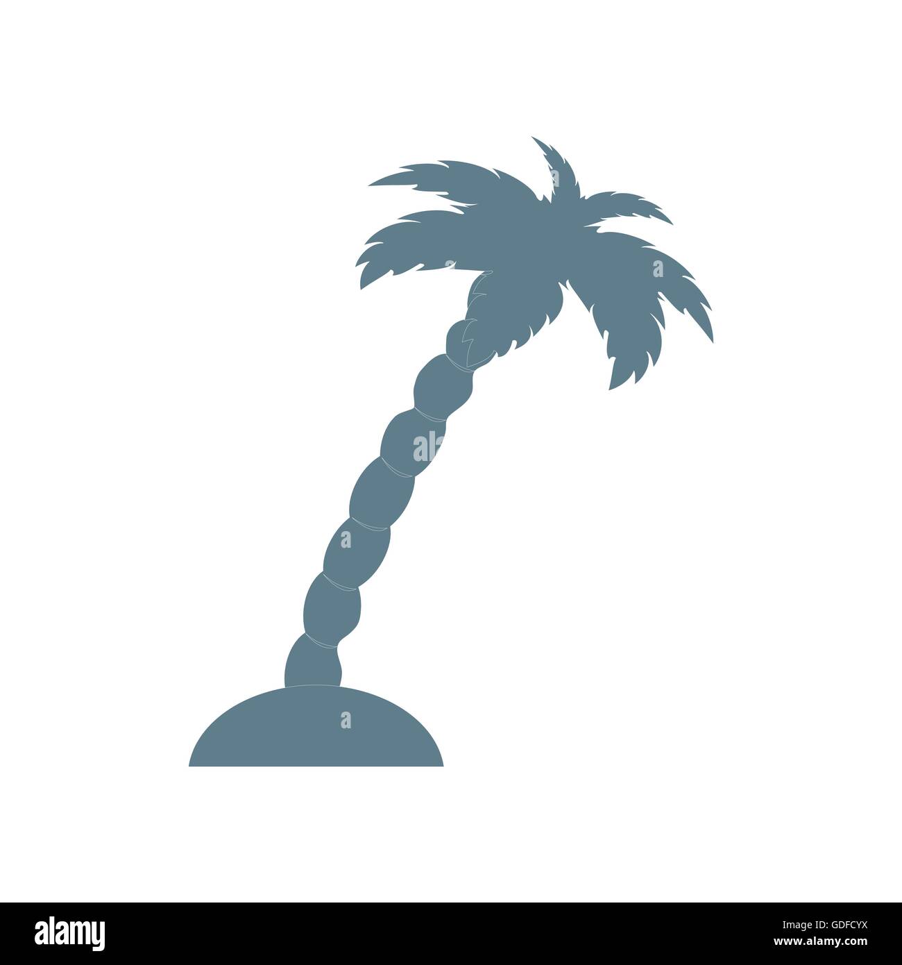 Stylized icon of palm tree Stock Vector Image & Art - Alamy