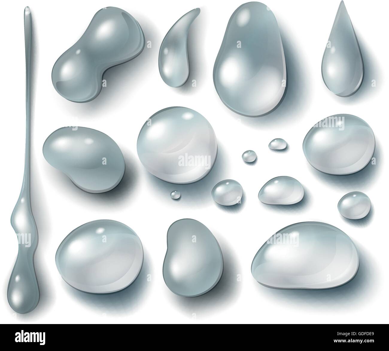 Different shapes water drops Stock Vector Images - Alamy