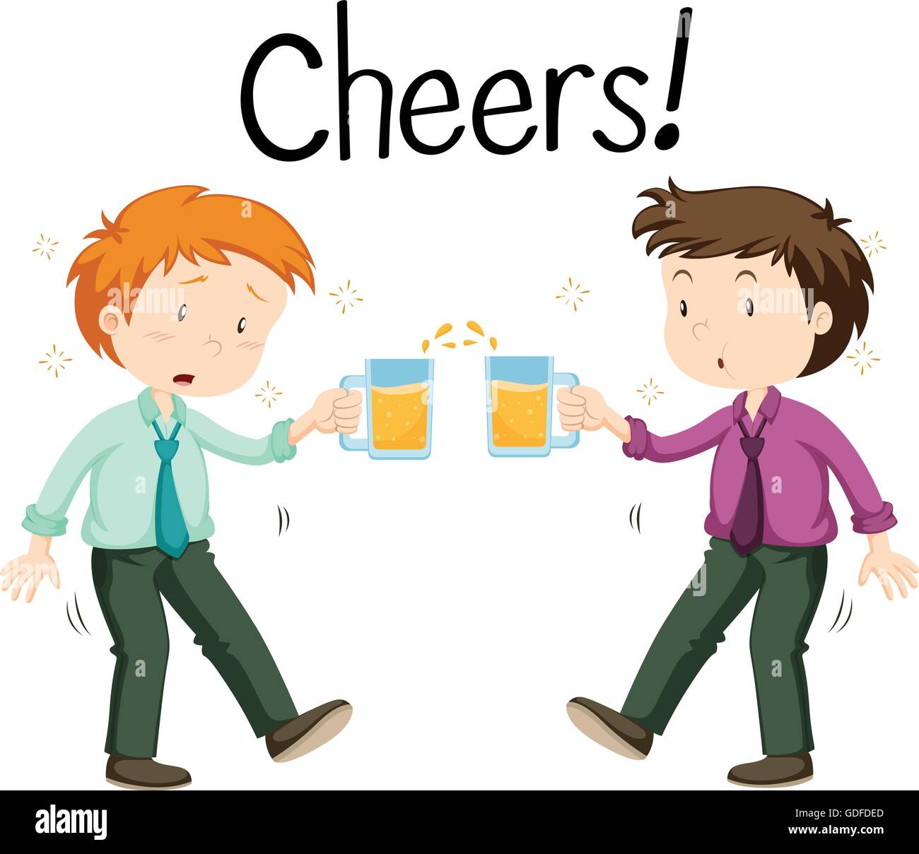 Beer drinking men Stock Vector Images - Alamy