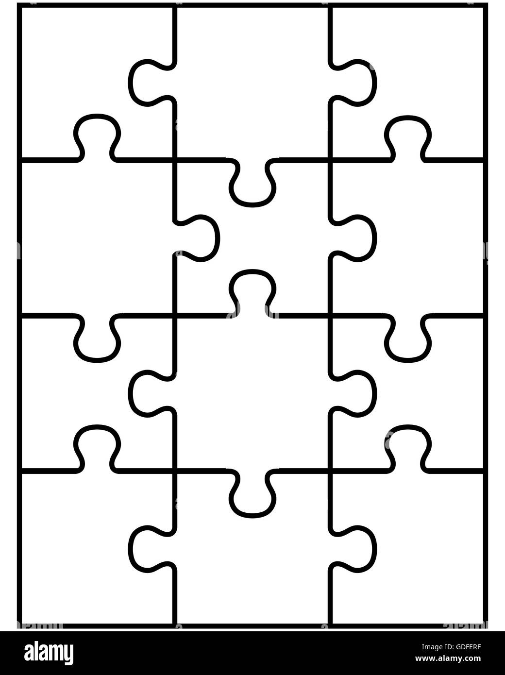Parts of jigsaw puzzle hi-res stock photography and images - Alamy