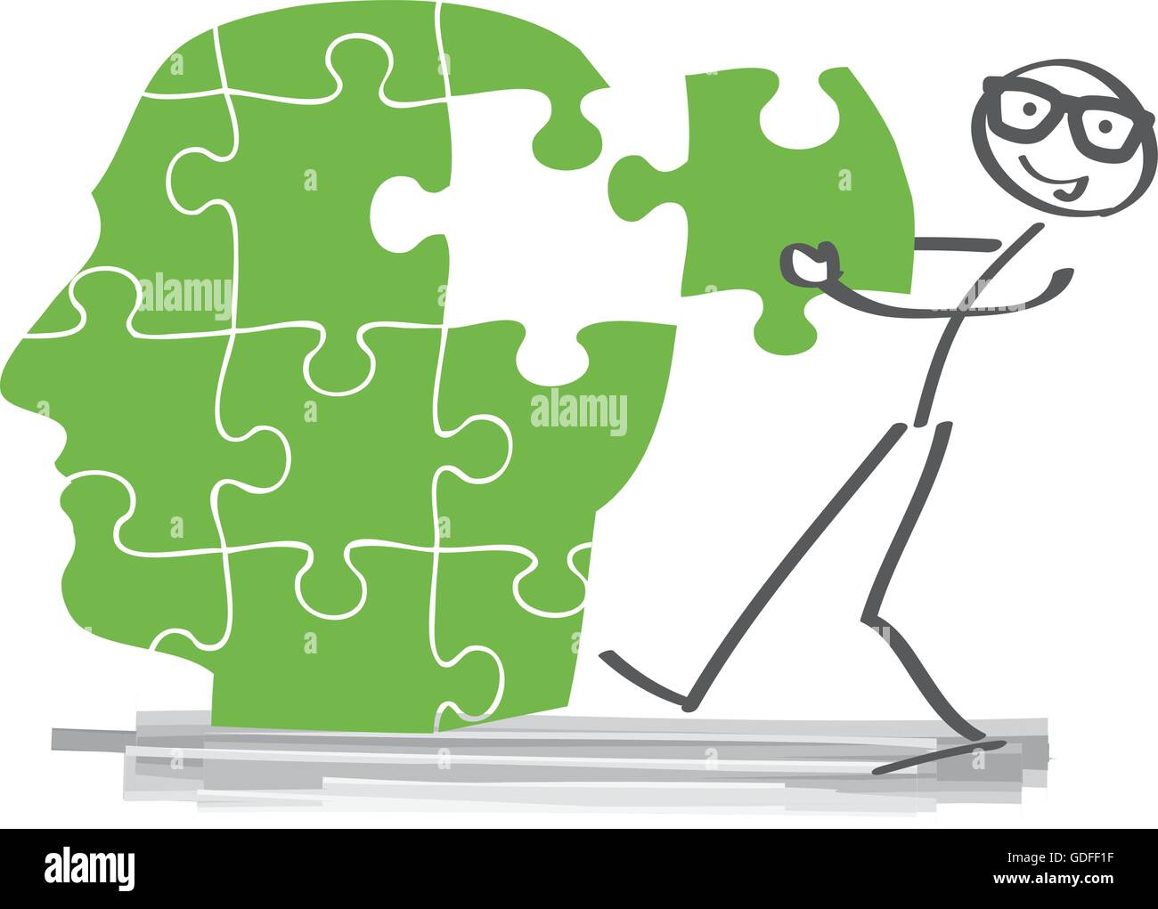 Creative puzzle-brain Idea concept Stock Vector Image & Art - Alamy