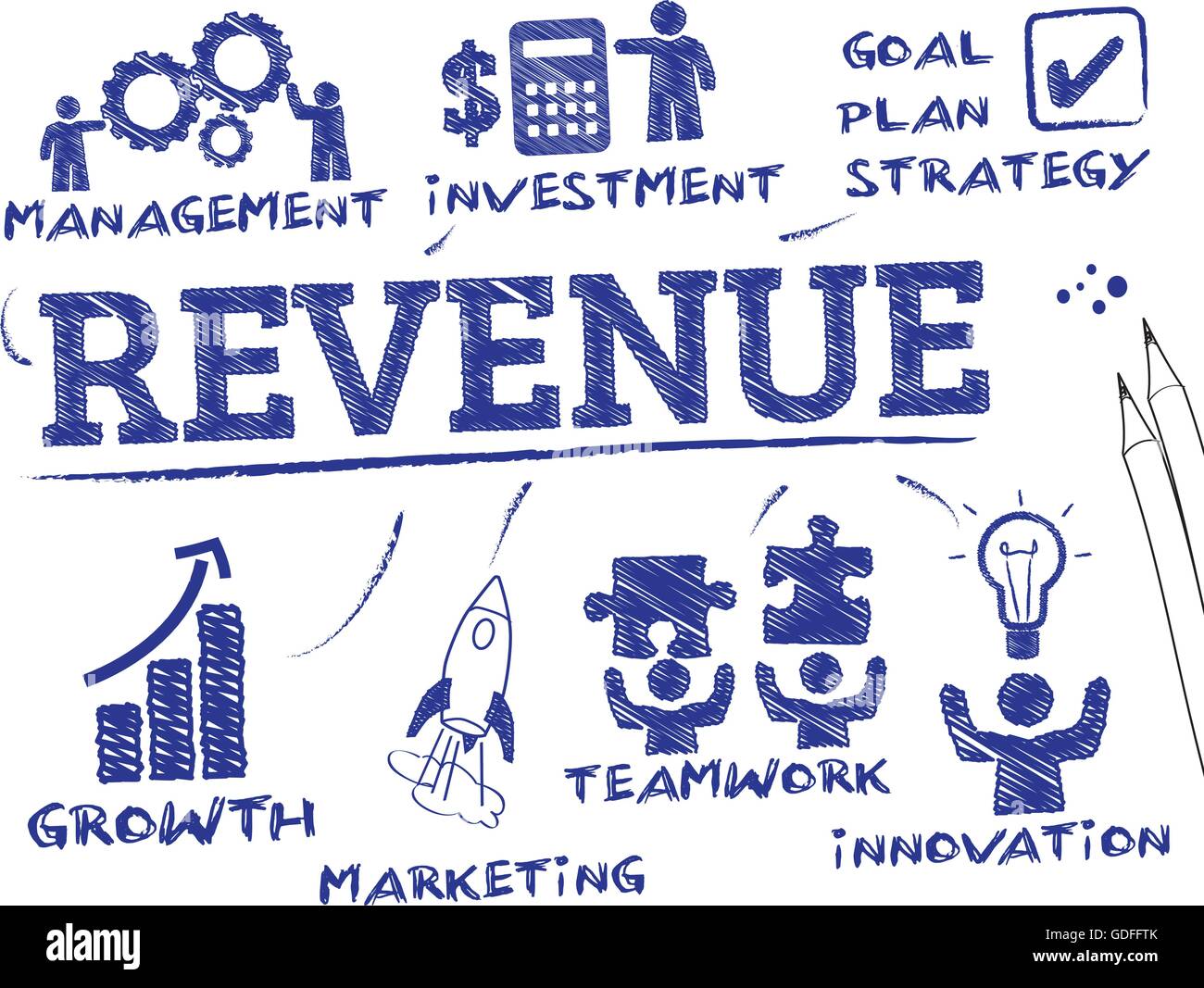Revenue increase chart Stock Vector Images - Alamy