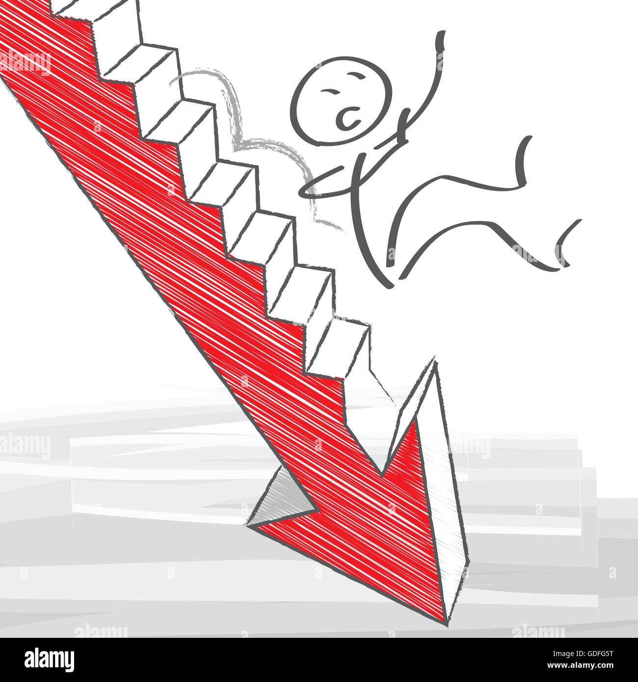 Fall Down Stairs Clip Art