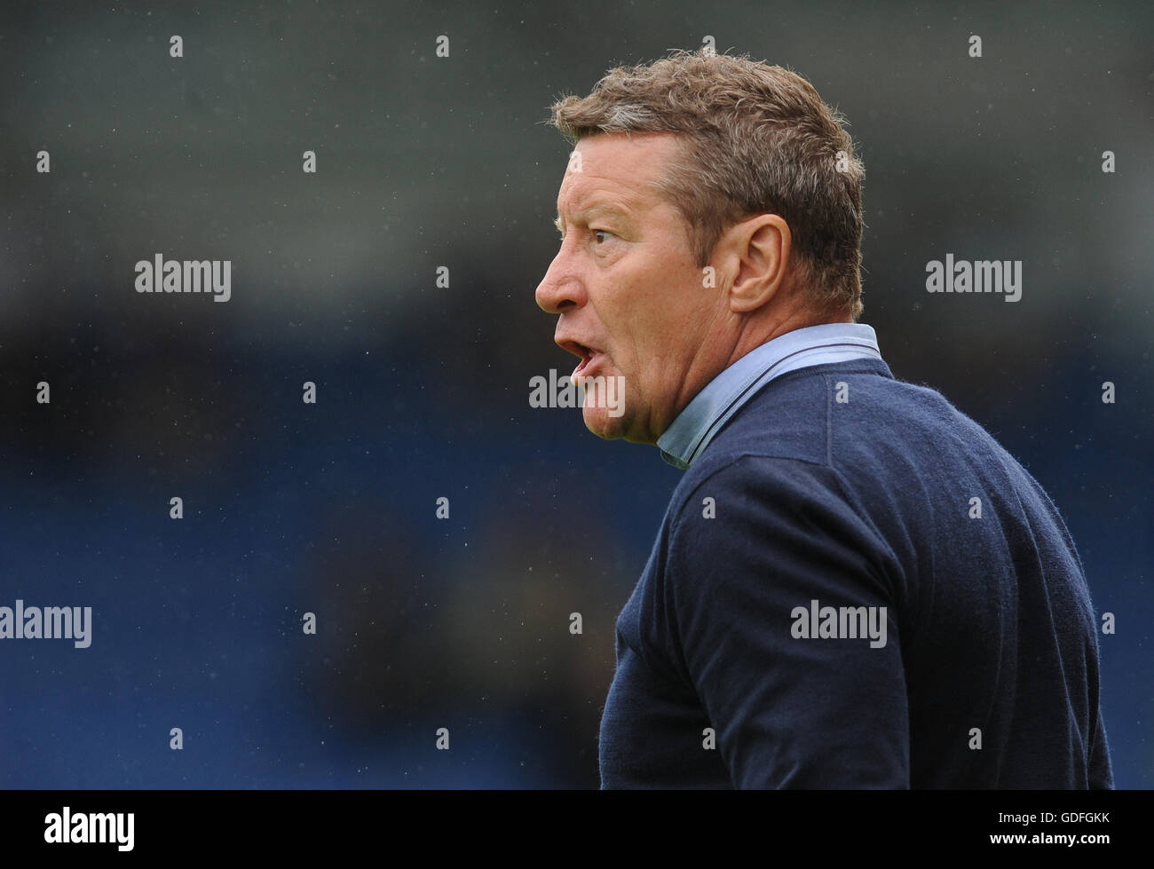 Chesterfield manager Danny Wilson during the pre-season friendly match ...