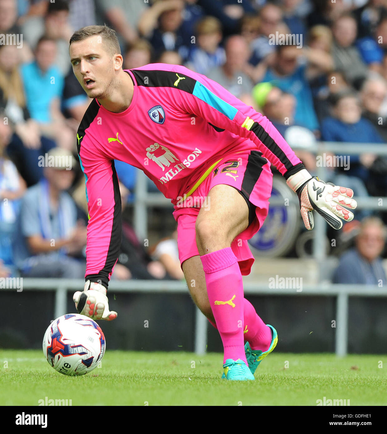 Chesterfield goalkeeper Ryan Fulton during the pre-season friendly ...