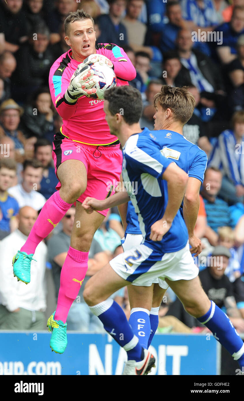 Chesterfield goalkeeper Ryan Fulton during the pre-season friendly ...