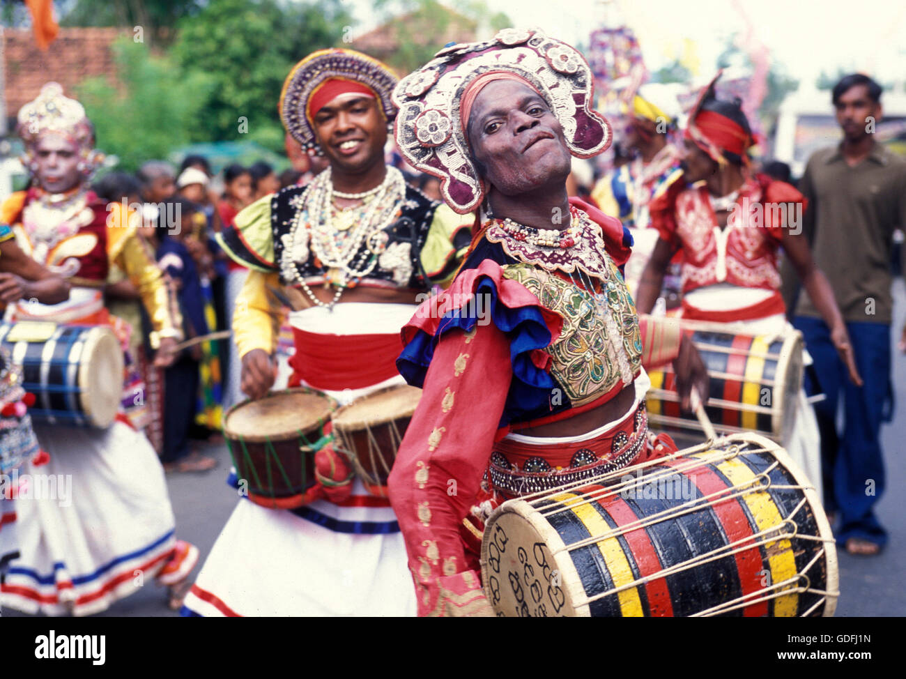 a traditional Festival in December in the town of Dalawella at the ...
