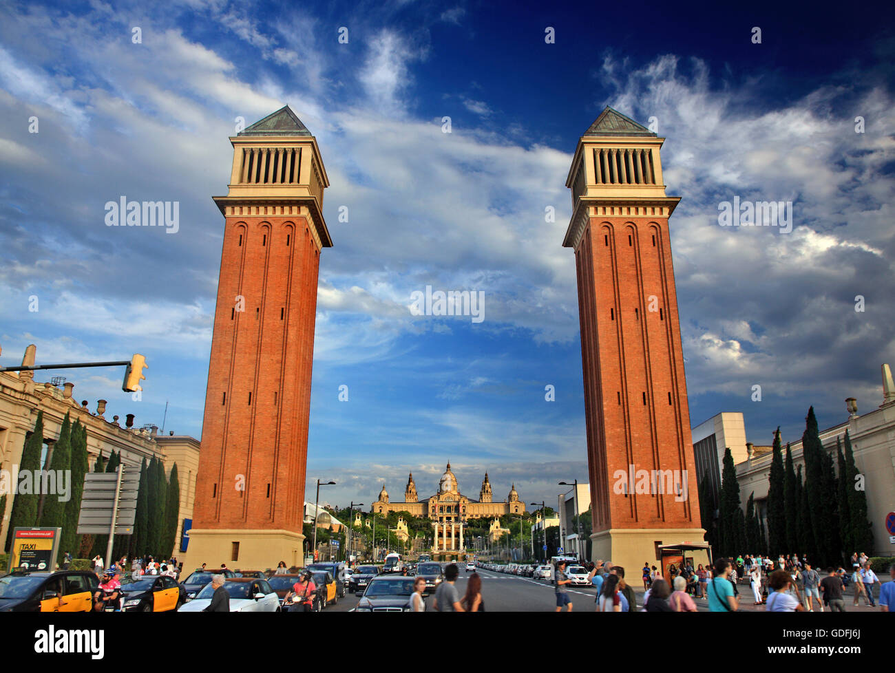 Venetian towers barcelona spain hi-res stock photography and images - Alamy
