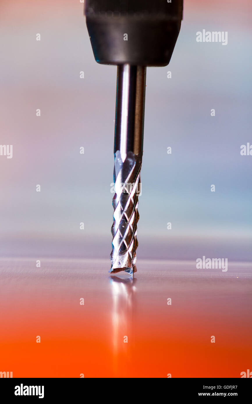 Diamond milling cutter on CNC machine Stock Photo - Alamy