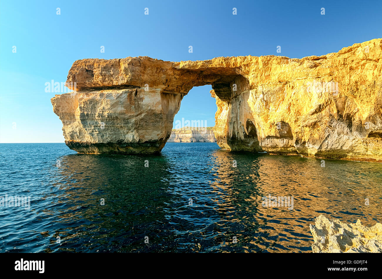 Famous stone arch on gozo island hi-res stock photography and images ...