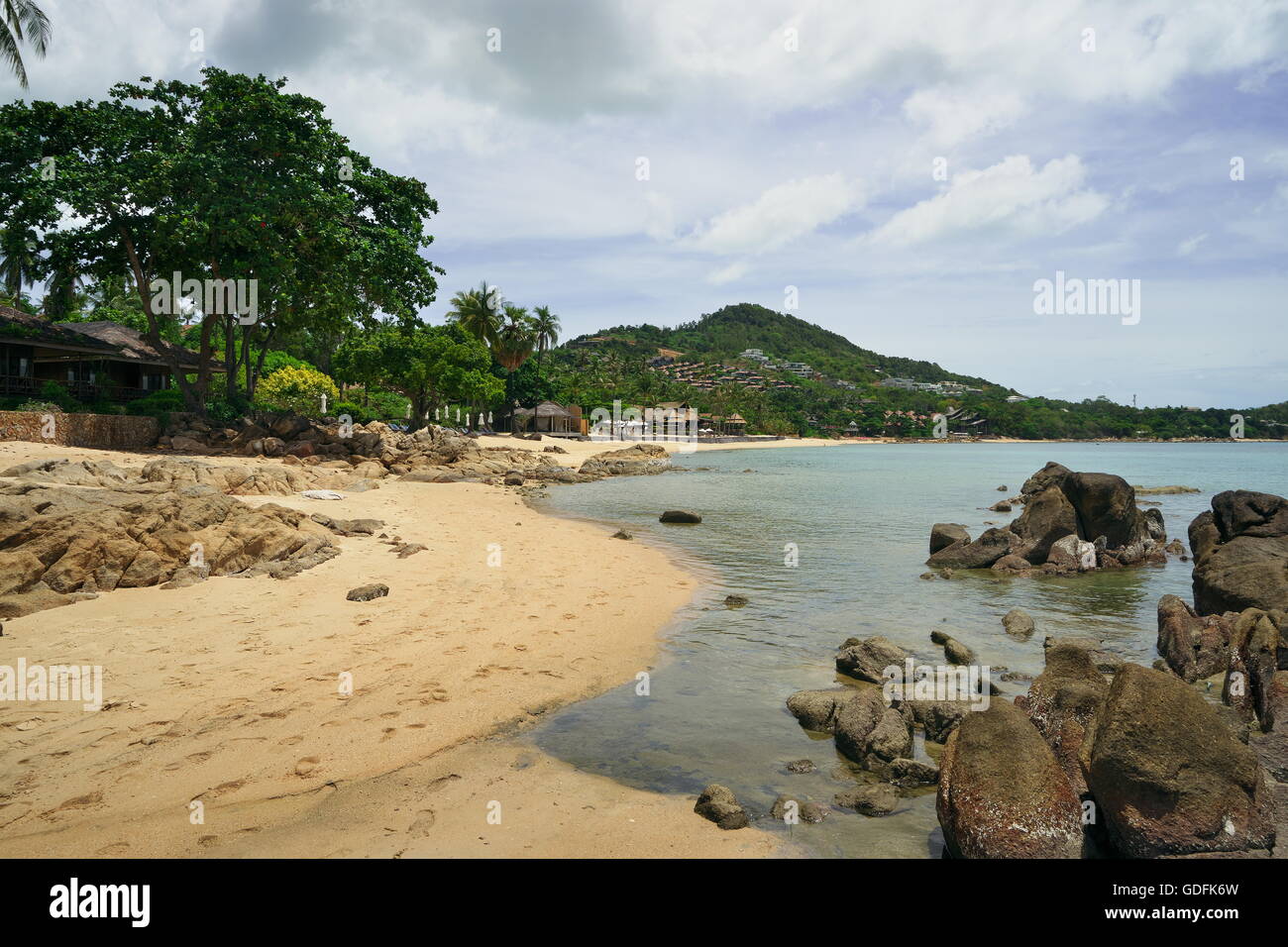 Coast at Bophut beach, Koh Samui Stock Photo - Alamy