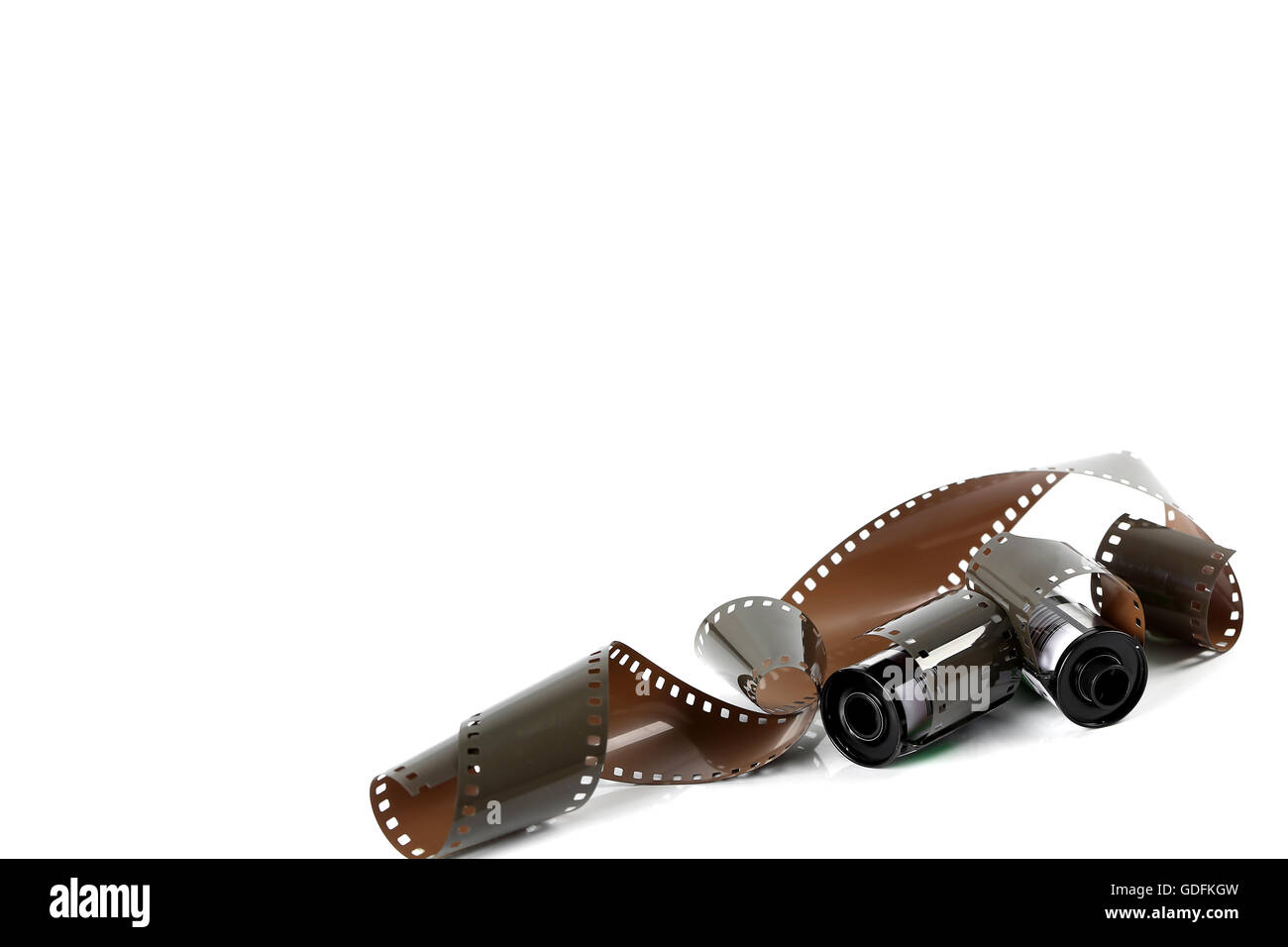 Empty film reel Cut Out Stock Images & Pictures - Alamy