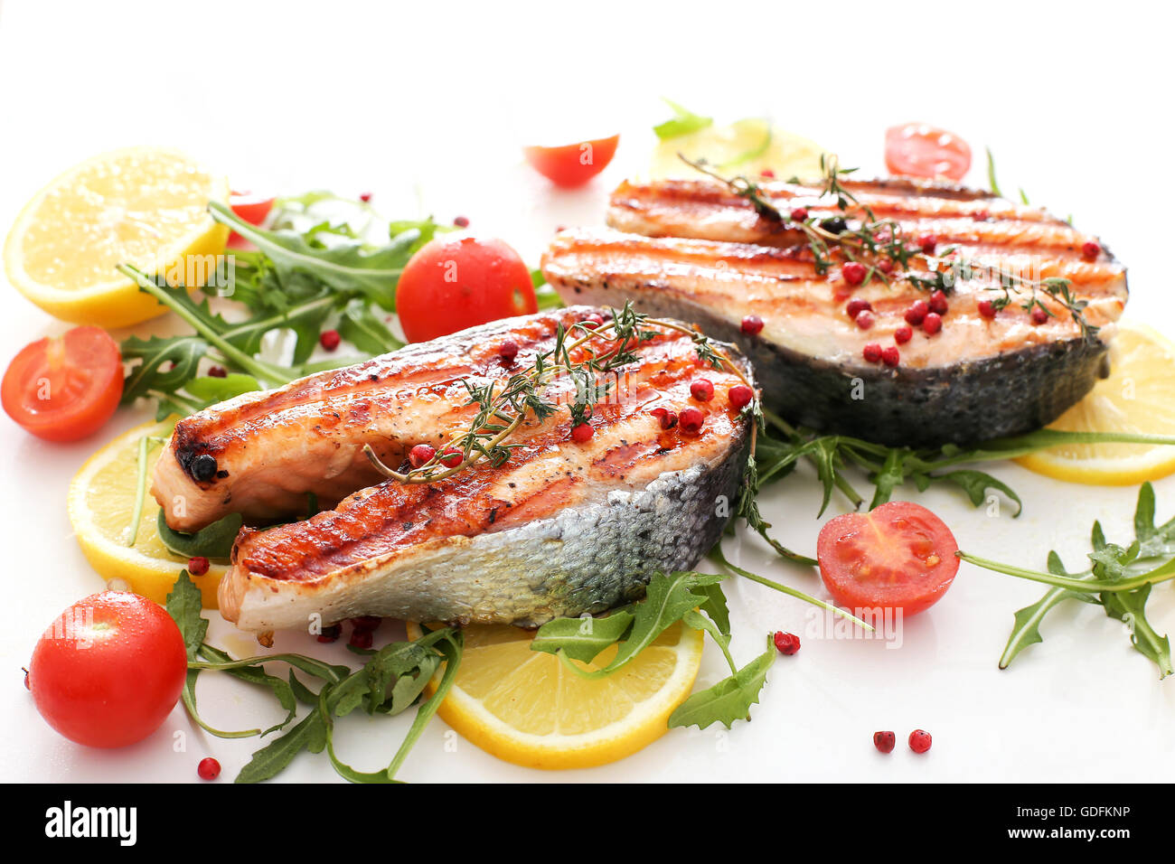 Salmon fried hi-res stock photography and images - Alamy