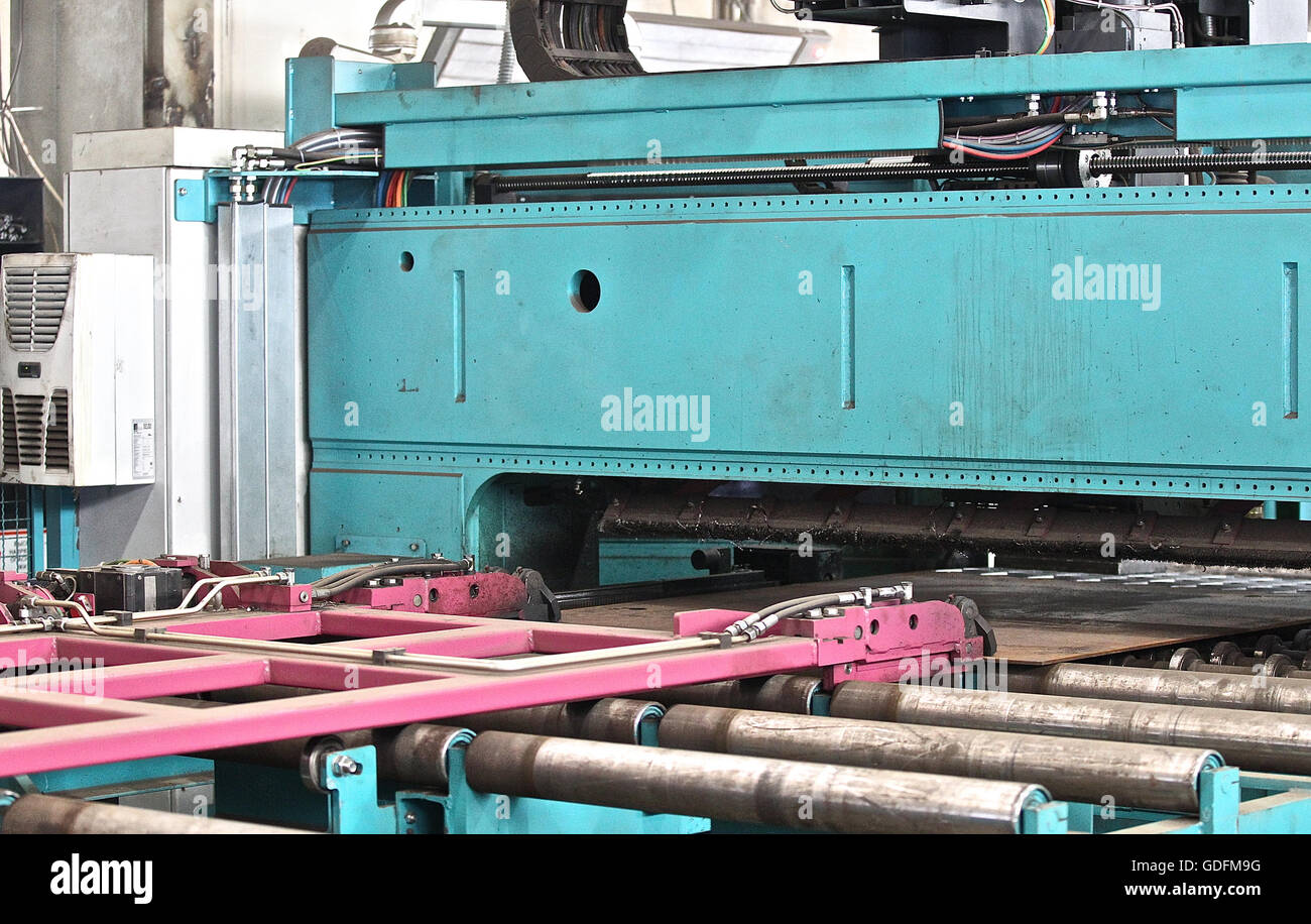 elements of the machine for complex shape cutting of sheet metal Stock ...