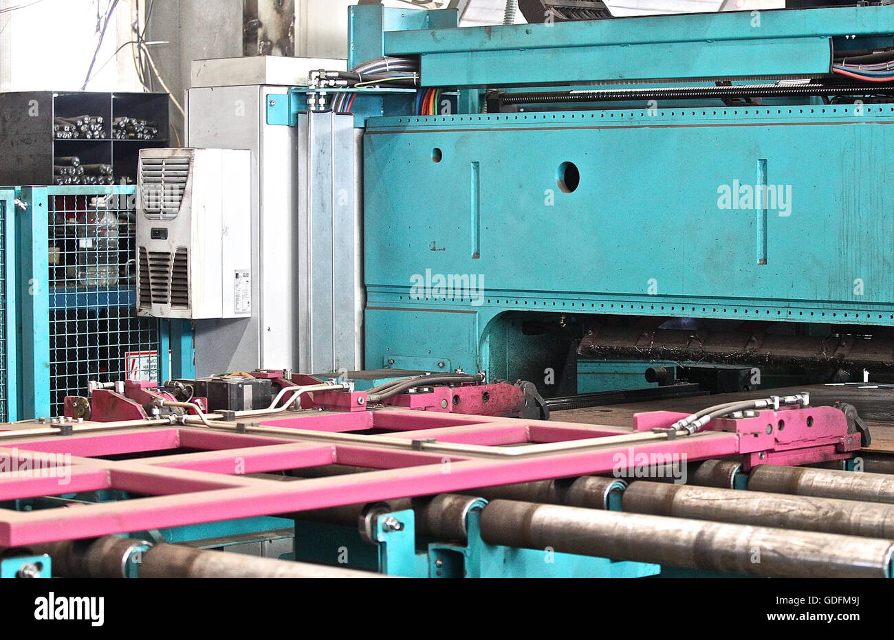 elements of the machine for complex shape cutting of sheet metal Stock ...