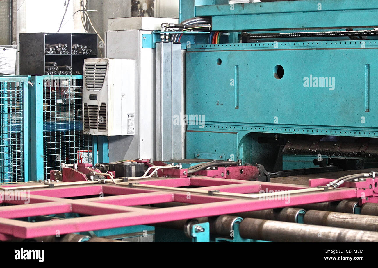 elements of the machine for complex shape cutting of sheet metal Stock ...