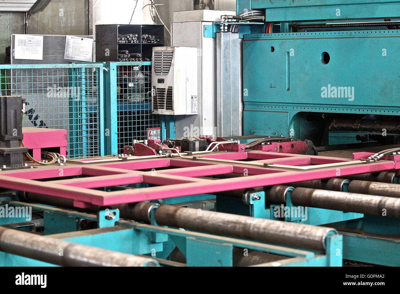 elements of the machine for complex shape cutting of sheet metal Stock ...
