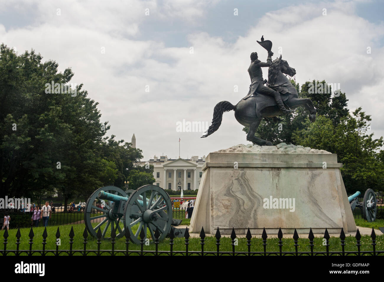Andrew Jackson statue in Washington DC Stock Photo - Alamy