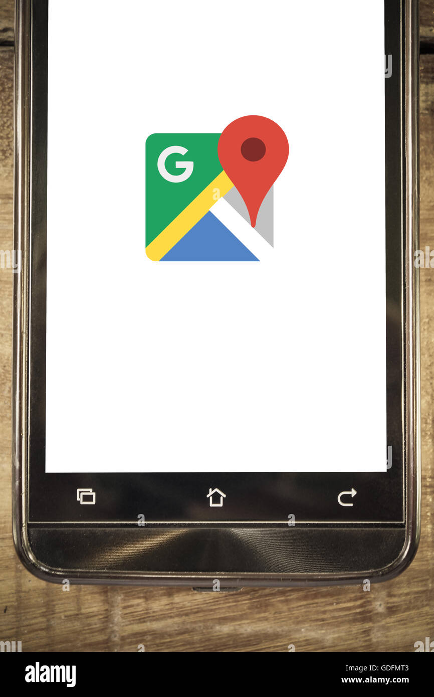 New google maps logo hi-res stock photography and images - Alamy