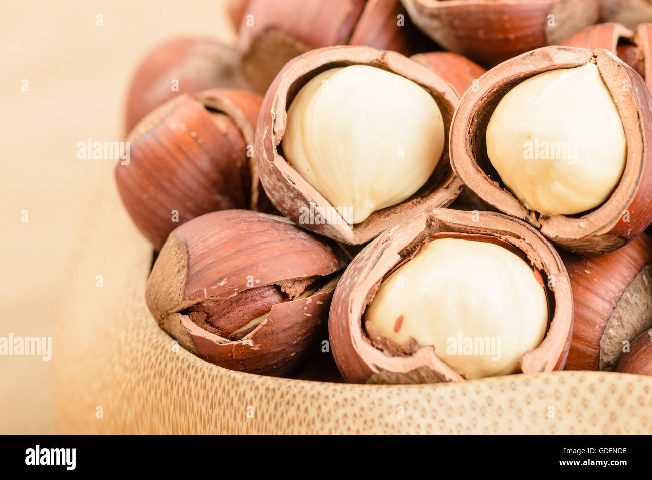 Close up peeled hazelnuts hi-res stock photography and images - Alamy
