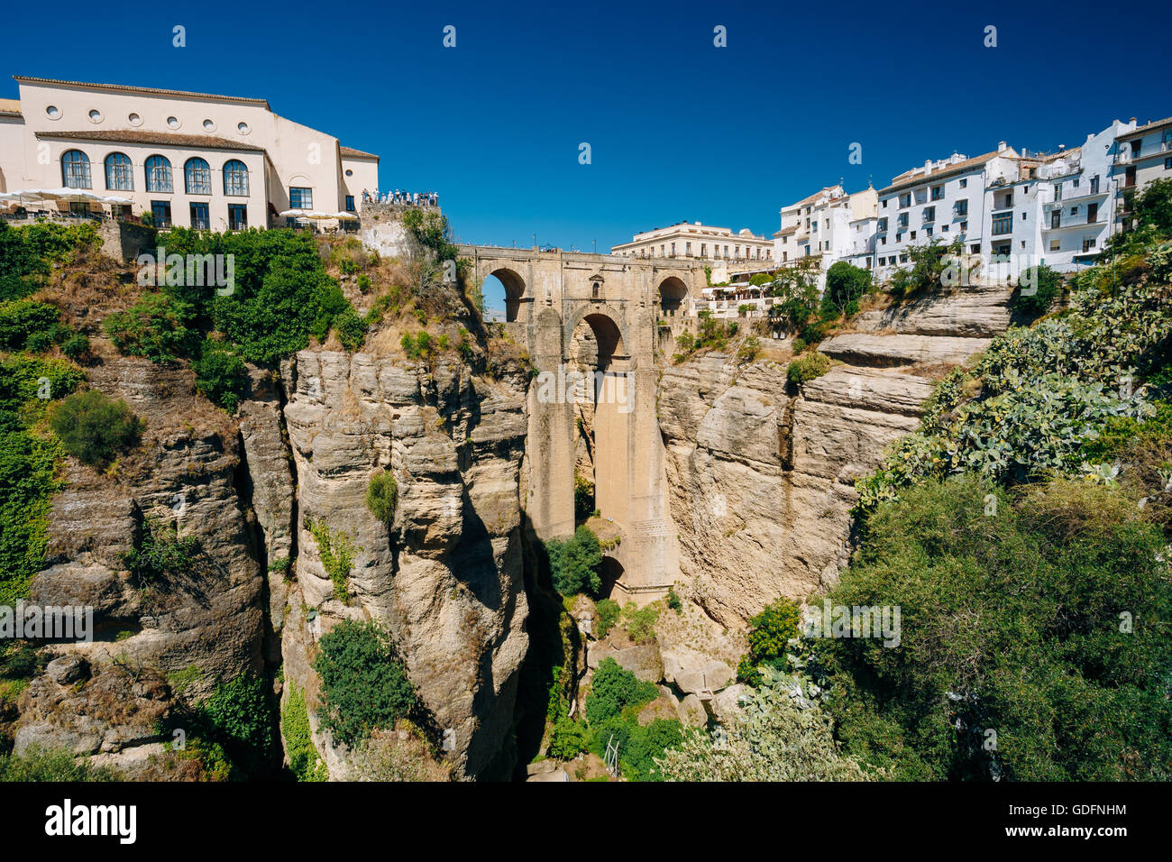 The New Bridge or Puente Nuevo Is The 120-metre-deep Chasm That Carries ...