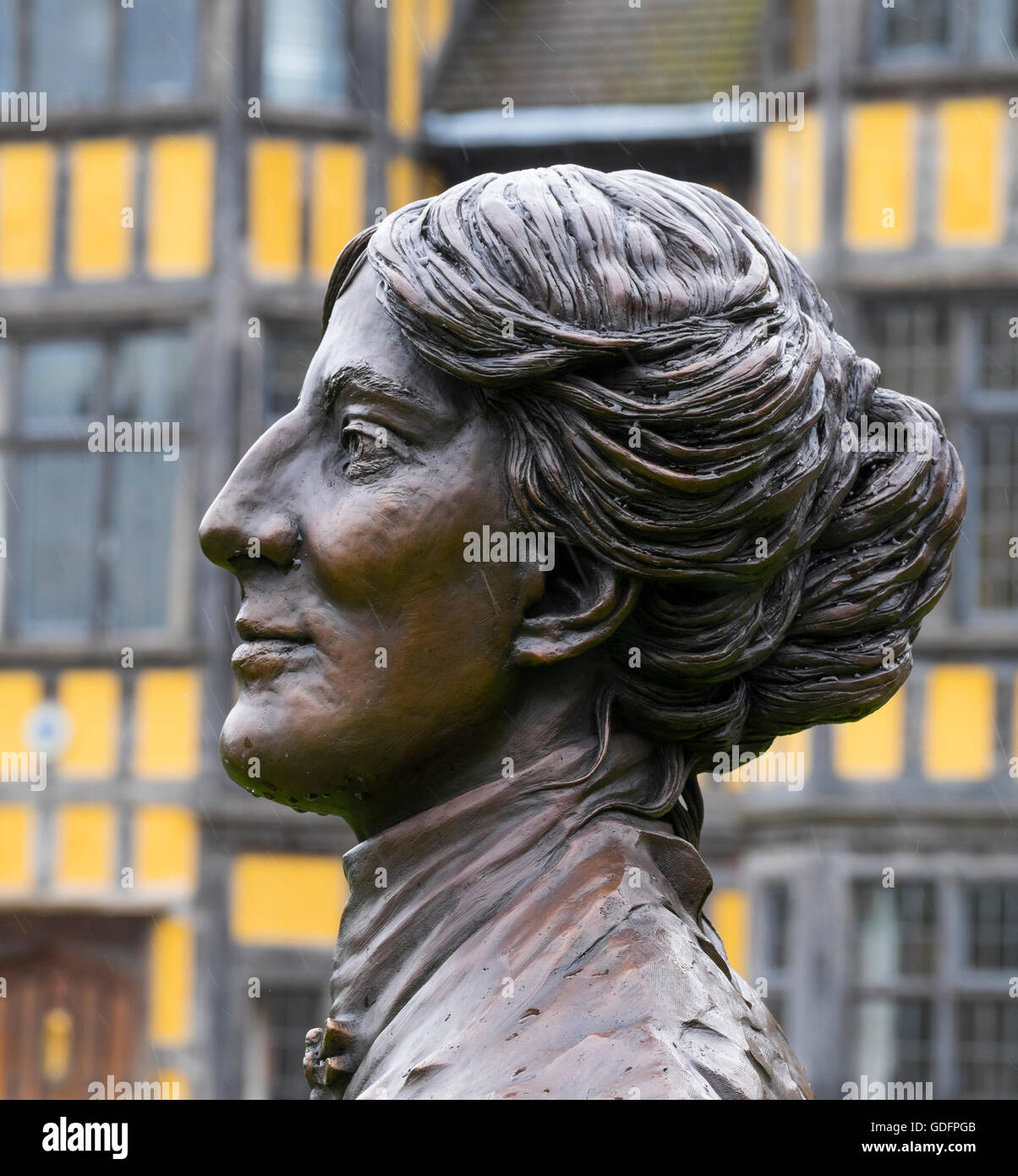 Bronze bust of author Mary Webb by Jemma Pearson, Shrewsbury ...