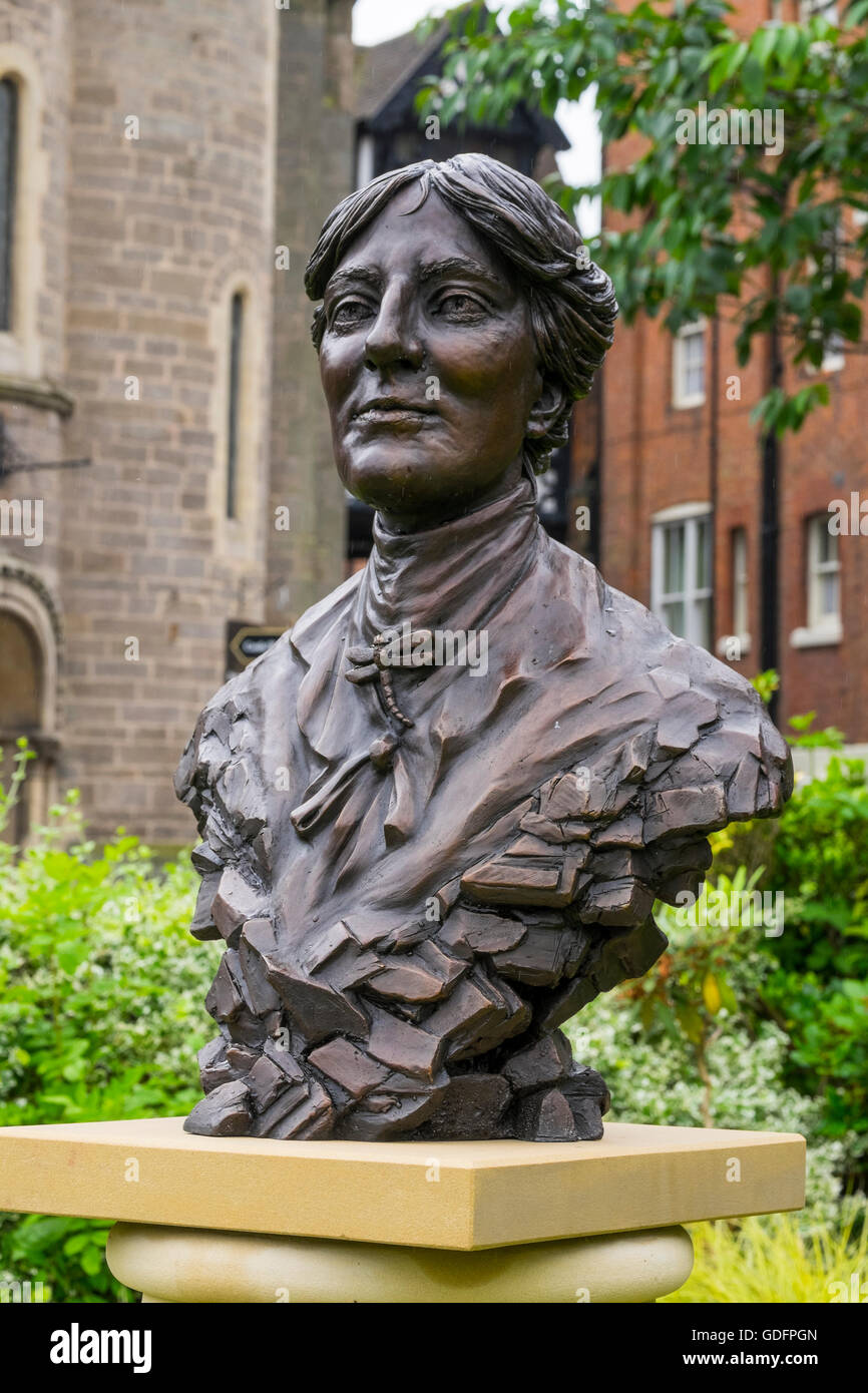 Bronze bust of author Mary Webb by Jemma Pearson, Shrewsbury ...