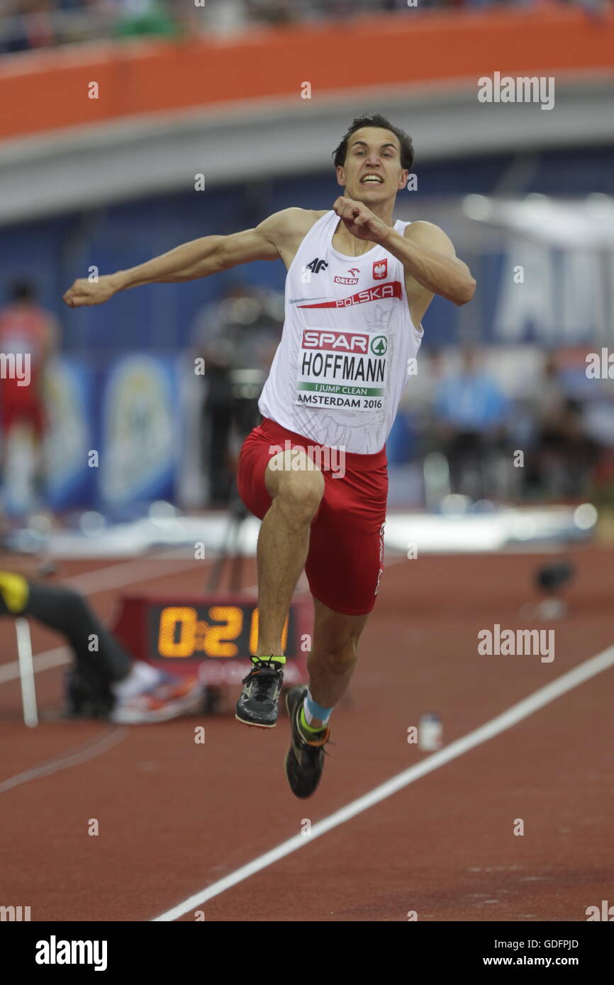 Amsterdam, Netherlands July 09, 2016 Karol Hoffmann 2th Triple jump to ...