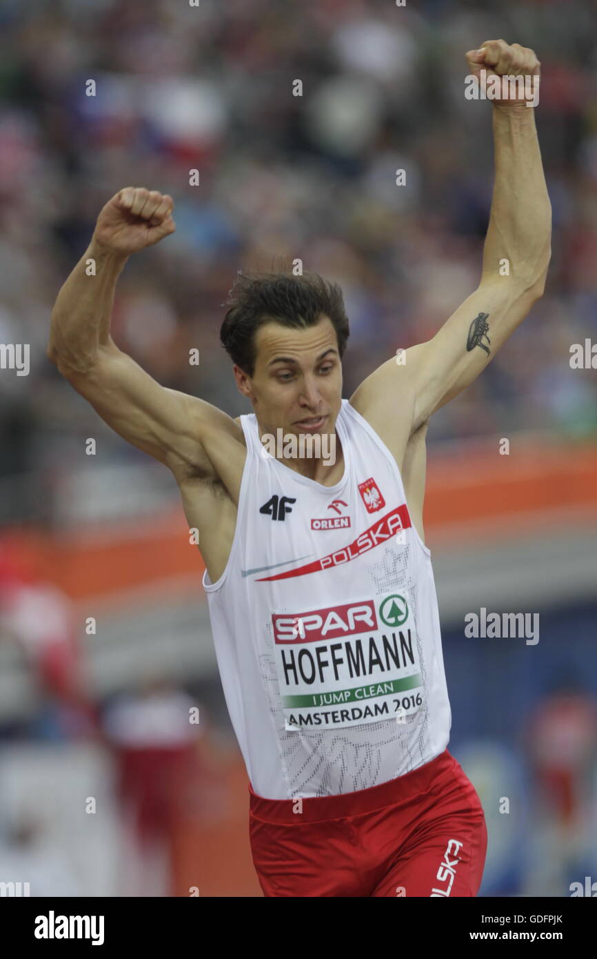 Amsterdam, Netherlands July 09, 2016 Karol Hoffmann 2th Triple jump to ...