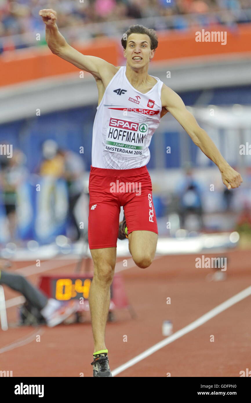 Amsterdam, Netherlands July 09, 2016 Karol Hoffmann 2th Triple jump to ...