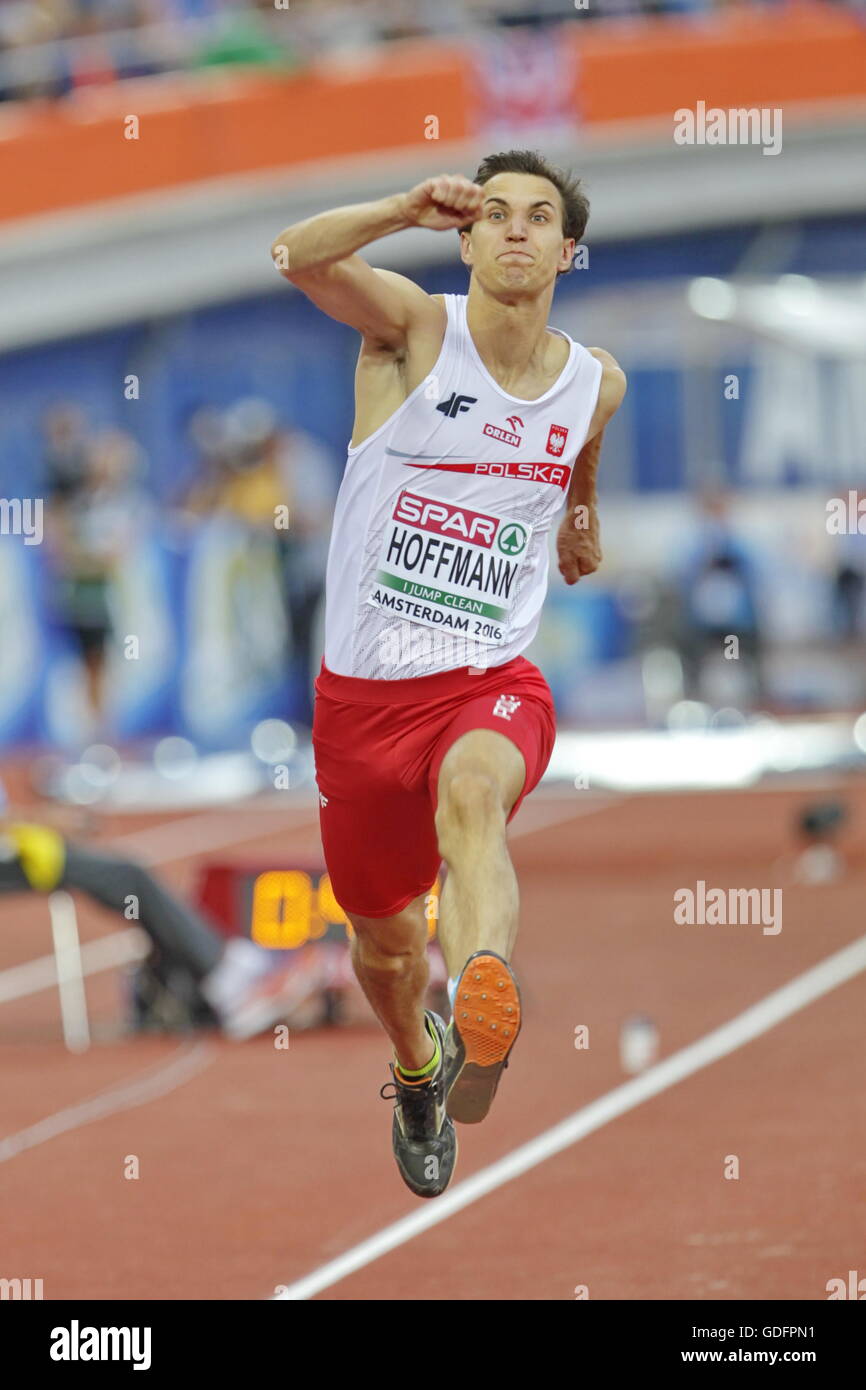 Amsterdam, Netherlands July 09, 2016 Karol Hoffmann 2th Triple jump to ...
