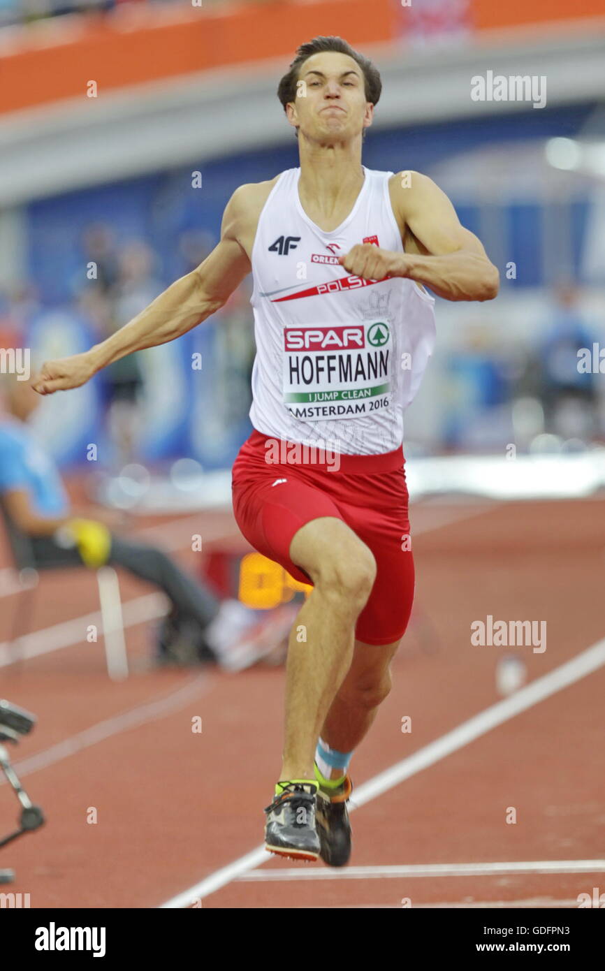 Amsterdam, Netherlands July 09, 2016 Karol Hoffmann 2th Triple jump to ...
