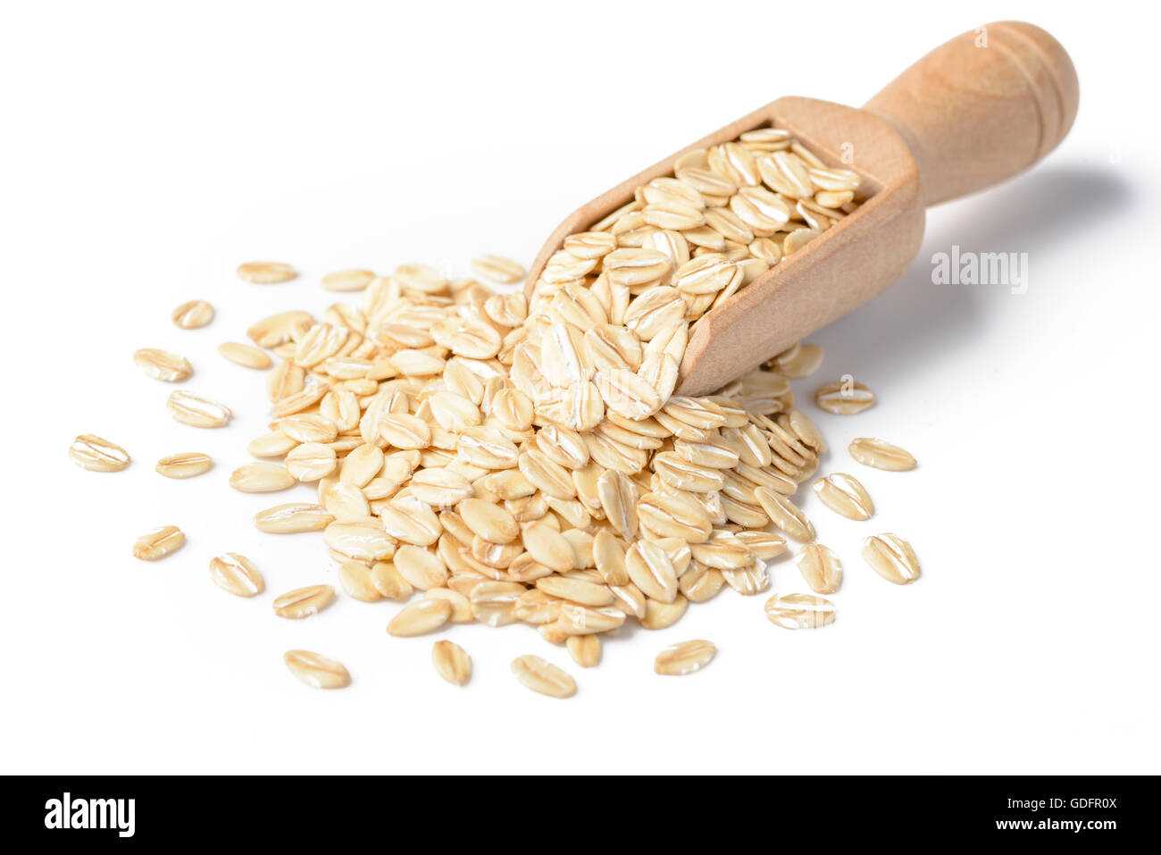 oatmeal on the white background Stock Photo - Alamy