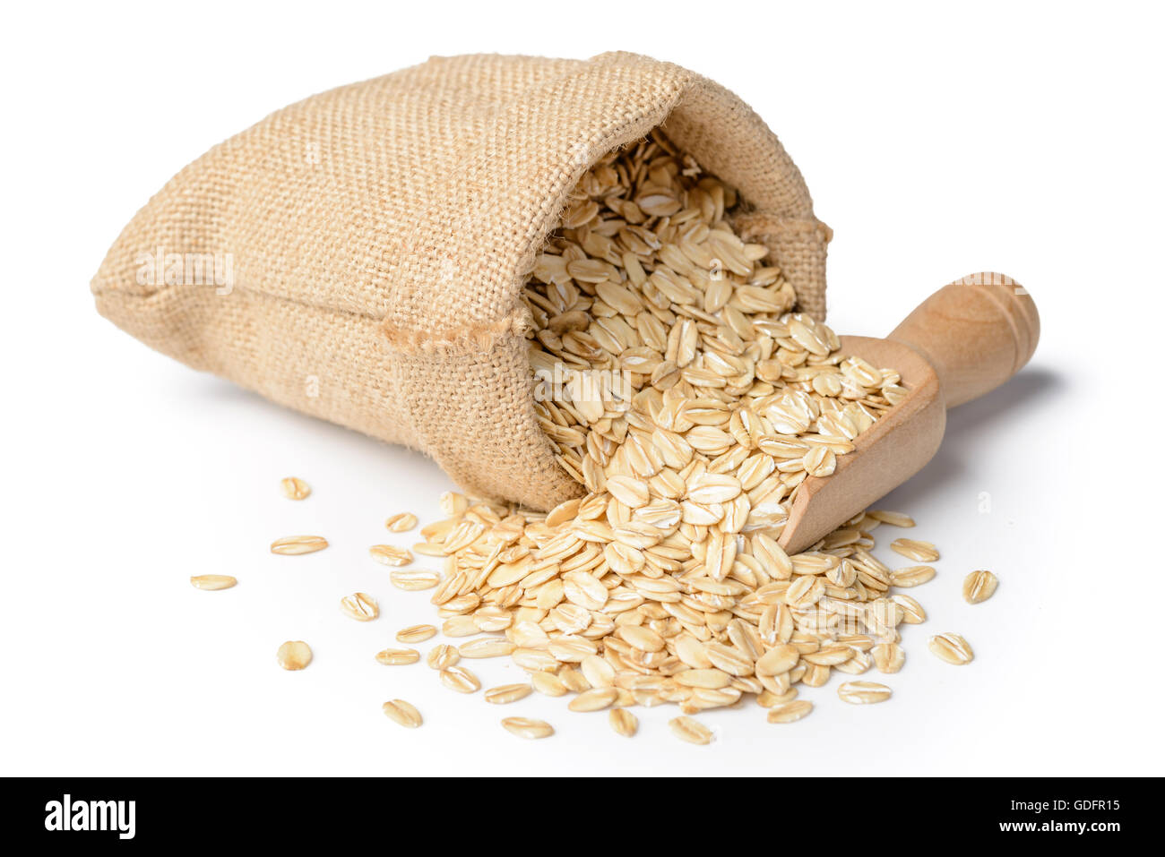 oatmeal on the white background Stock Photo - Alamy