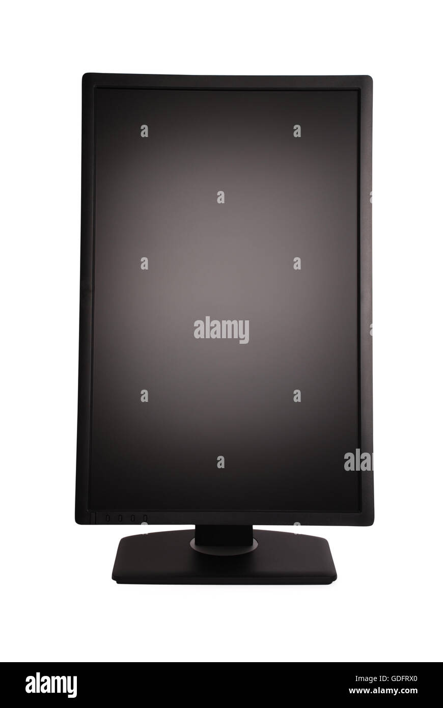 Black PC monitor white background with soft shadow (Clipping path Stock ...